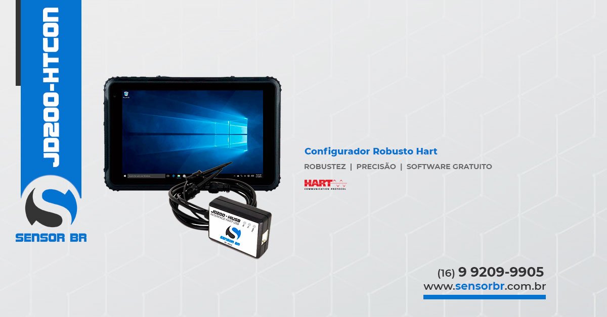 JD200-HTCON Configurador Robusto Hart - Sensor BR